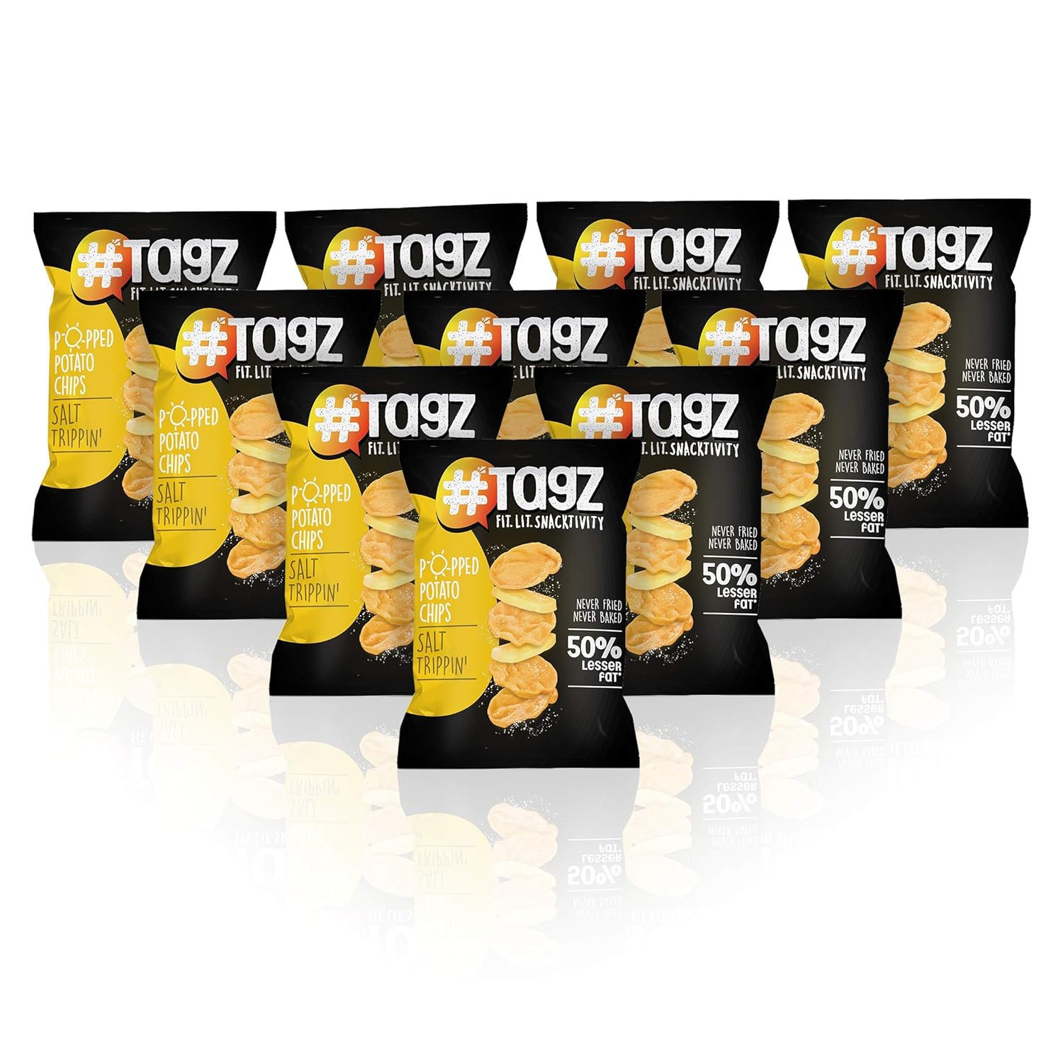 TagZ Popped Potato Chips, Flavor – | Not Fried, Not Baked, No ...