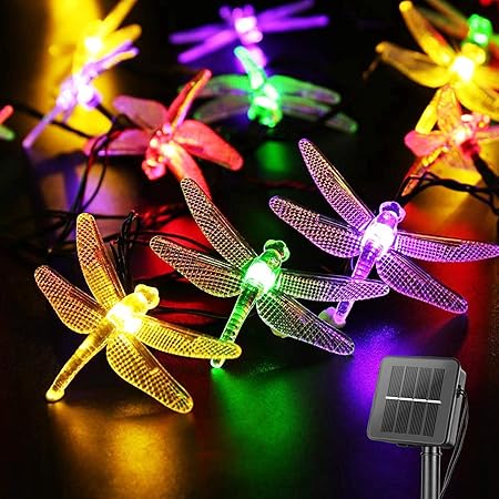 WSgift Solar Hummingbird String Lights, 15.8 Ft 30 Warm White LED ...
