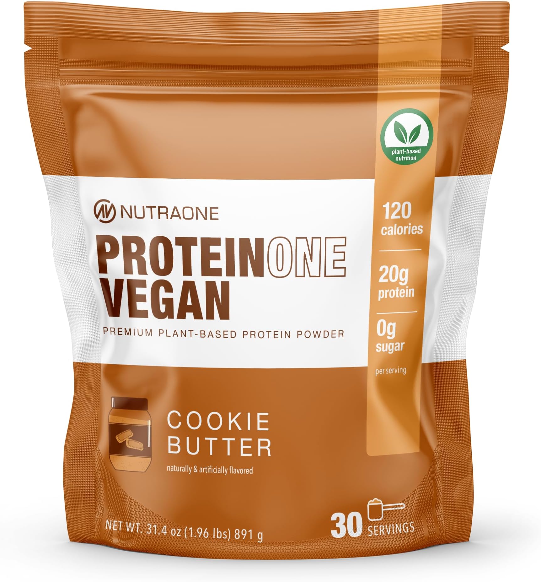 Amazon.com: NutraOne ProteinOne Vegan Plant-Based Protein Powder Vegan ...