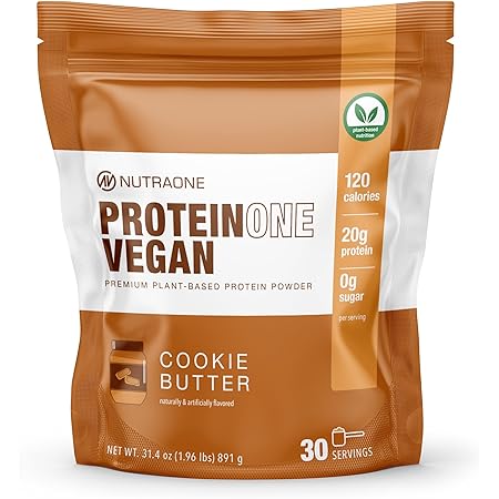 Amazon.com: NutraOne ProteinOne Vegan Plant-Based Protein Powder Vegan ...