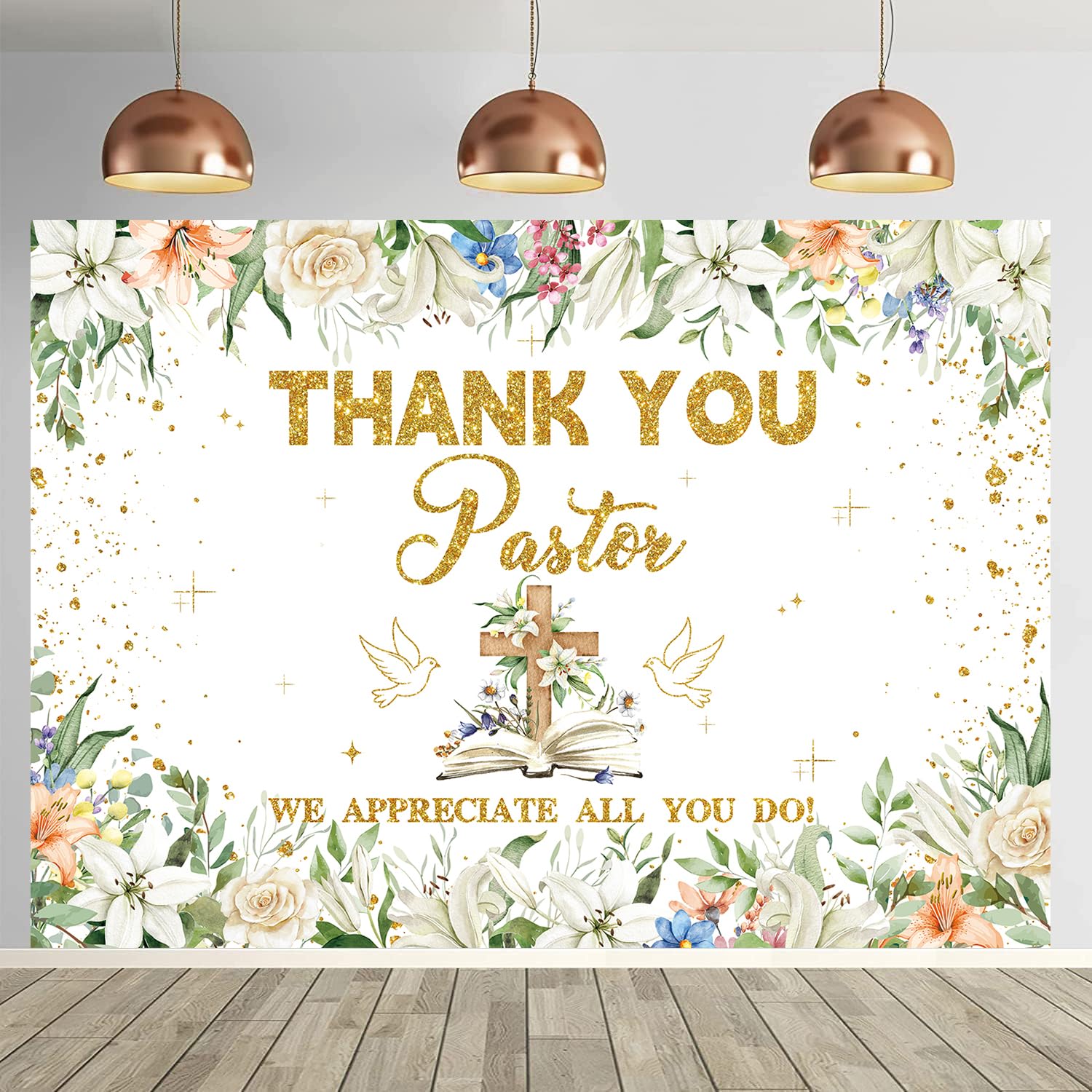 Snapklik.com : Thank You Pastor Backdrop 8x6FT Pastor Appreciation Week ...