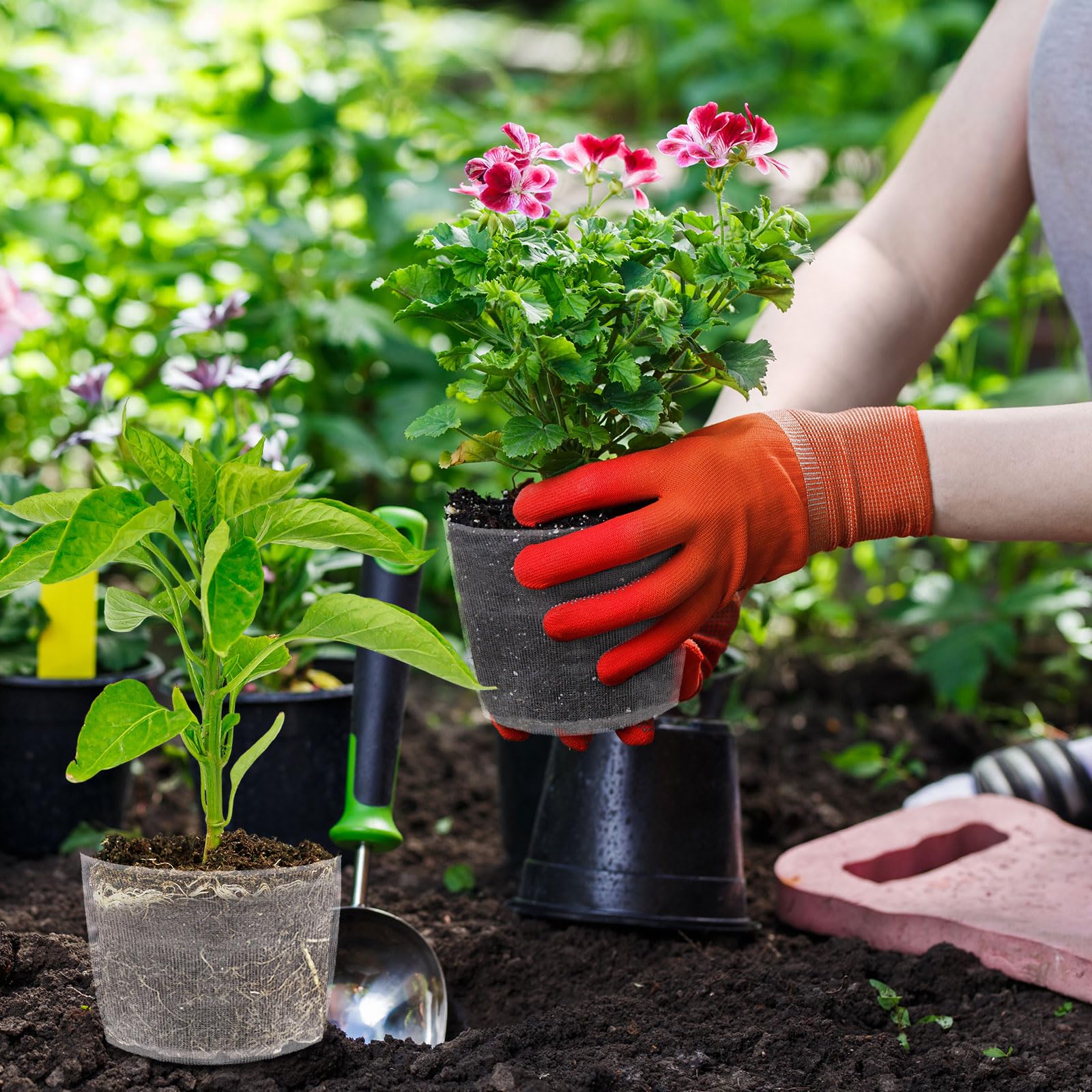 Snapklik.com : 50 Pcs Gopher Proof Wire Basket Bulk 1 Gallon Plant Root ...
