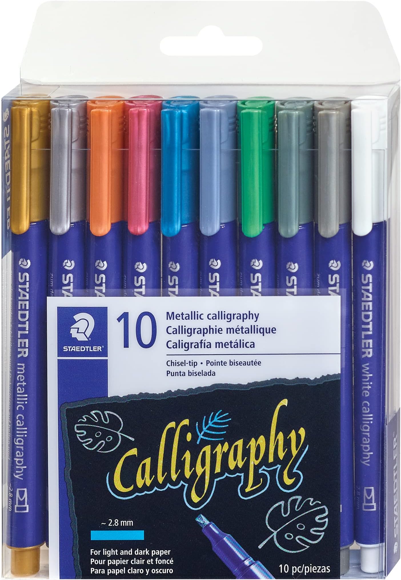 Amazon.com : Staedtler Calligraphy 2-Nib Pen Set : Calligraphy Fountain ...