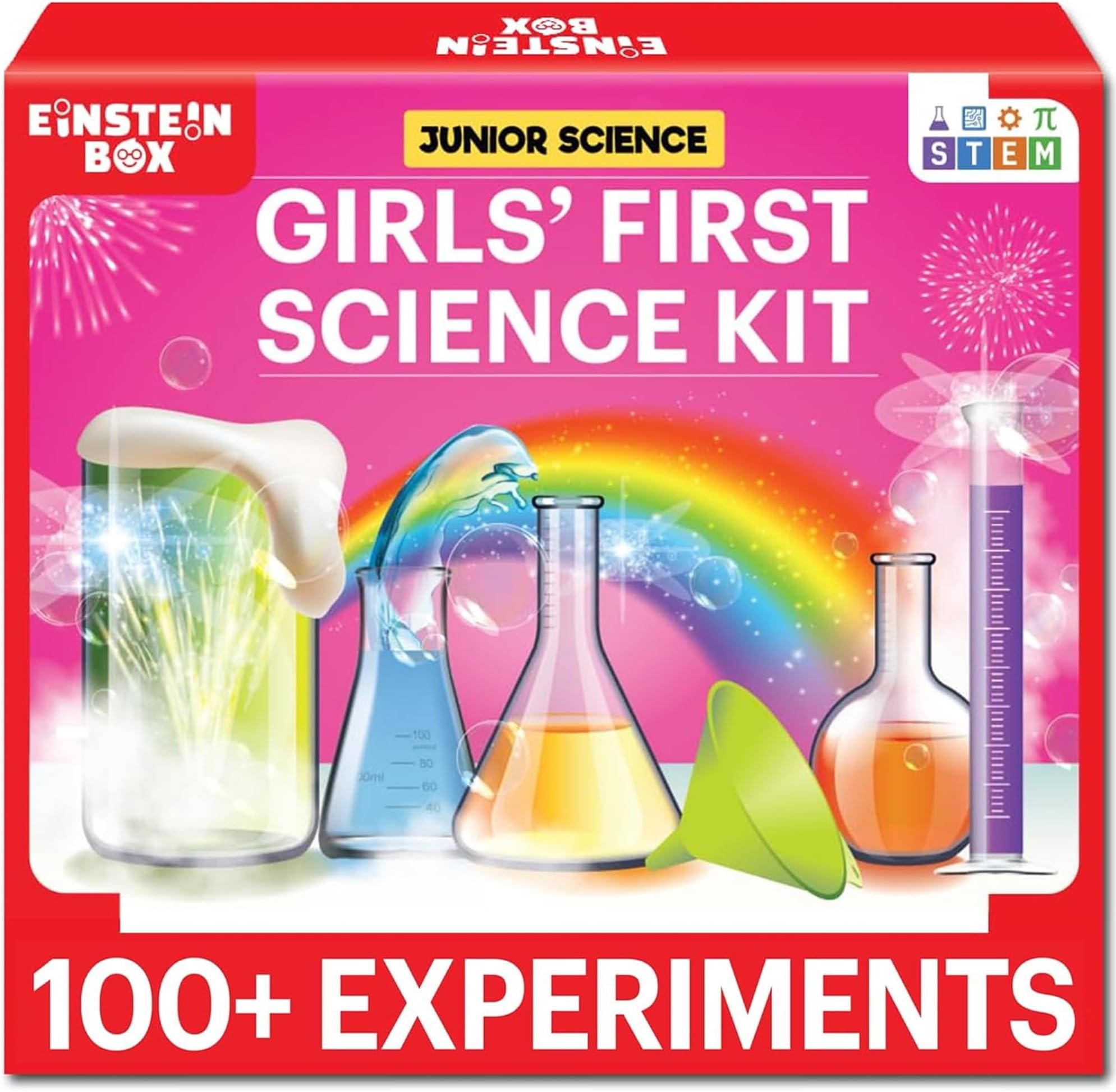 Einstein Box Girls First Science Experiment Kit for Kids Ages 4-5-6-7-8 ...