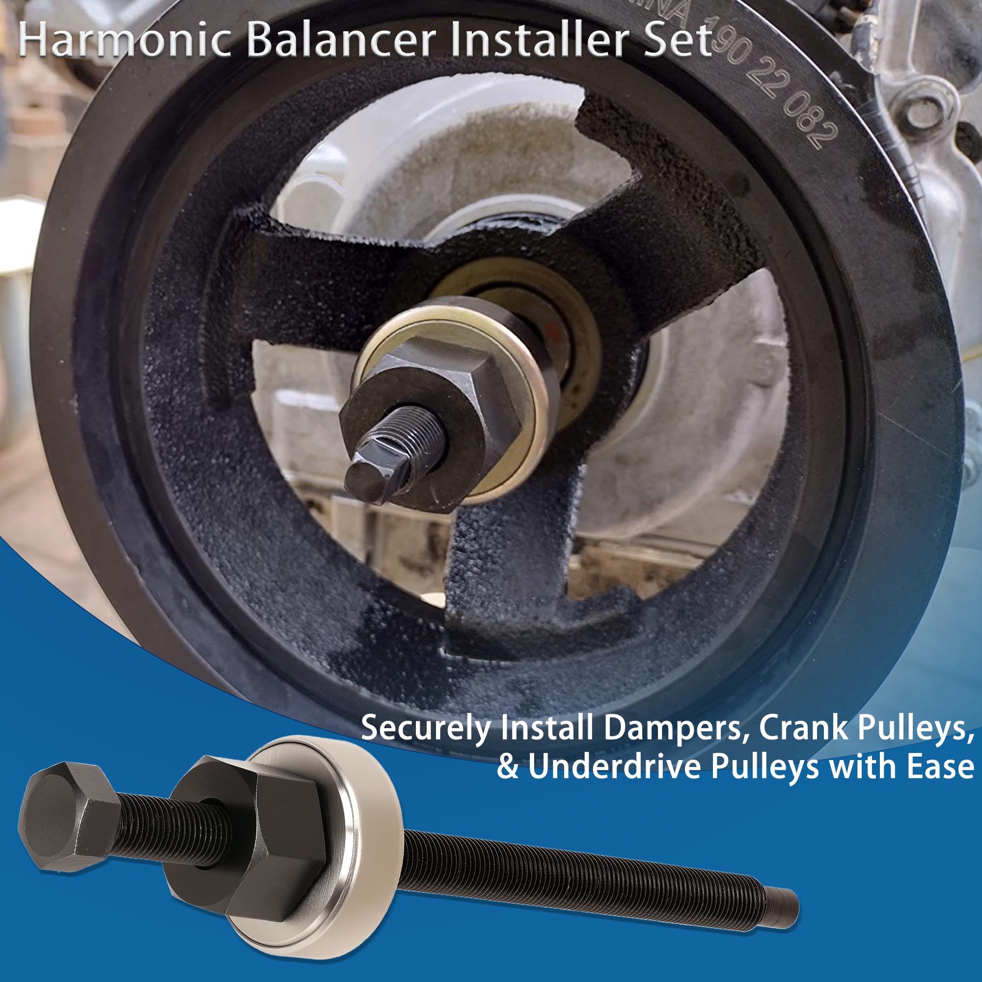 Snapklik.com : 5Pcs Harmonic Balancer Installer Tool Set, Long Reach ...