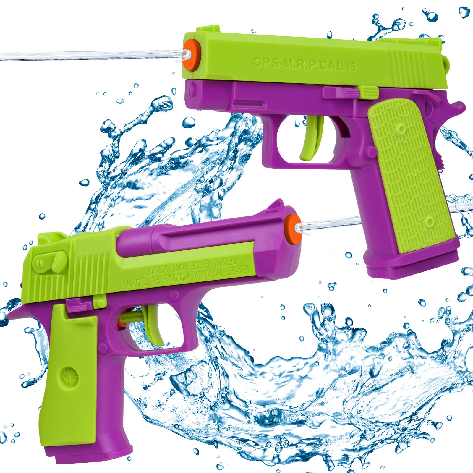 Amazon.com: 2 Packs Water Gun for Kids Squirt Guns Water Blaster Soaker ...