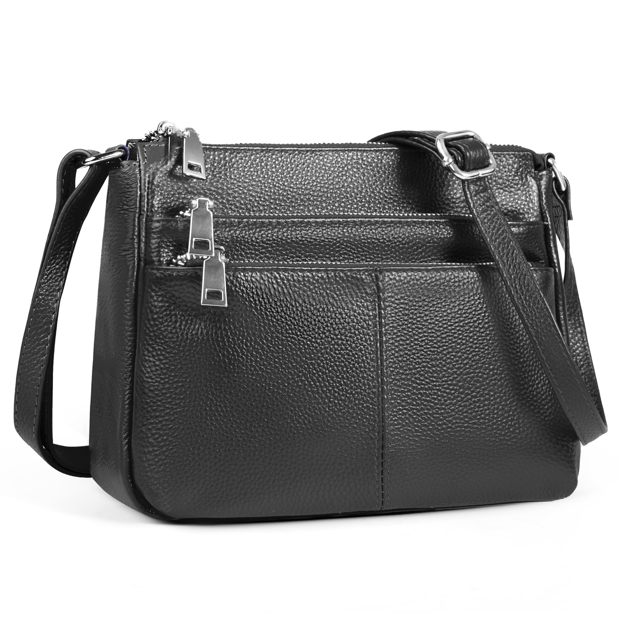 befen Genuine Leather Black Small Crossbody Purses Bags for Women ...