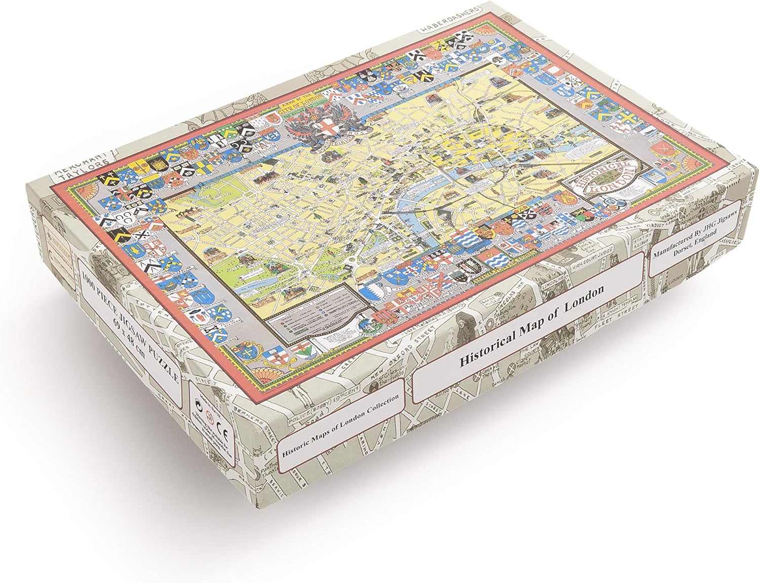 Pictorial History Jigsaw Map of London 1000 Piece Jigsaw Puzzle - 69cm ...