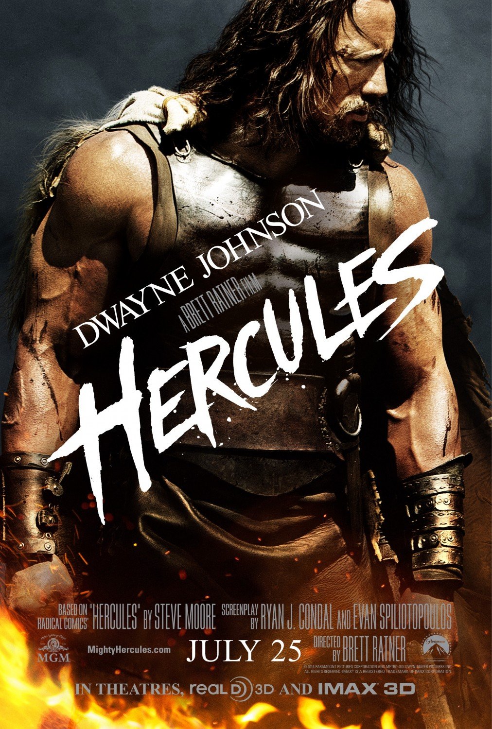 Poster De Hercules De Dwayne Johnson Dwayne Johnson Action Hercules