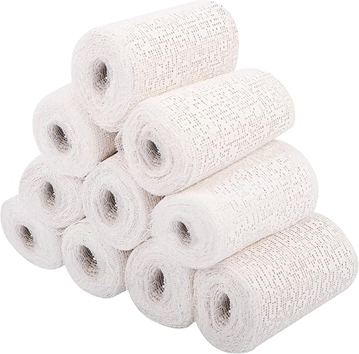 Belle Vous 10 Pack of Modelling Plaster Cloth Rolls - 10cm x 2.7m/4 ...