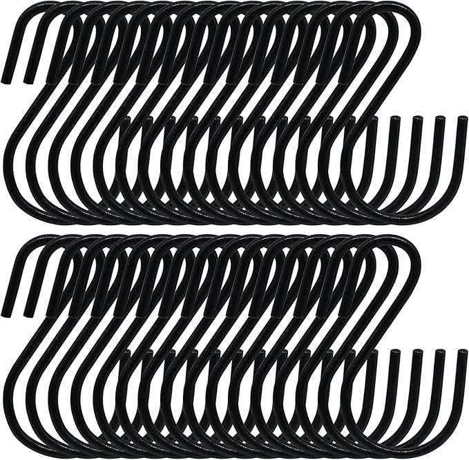 Amazon.com: Litoexpe 120pcs Mini S Hooks for Hanging Plants Clothes ...