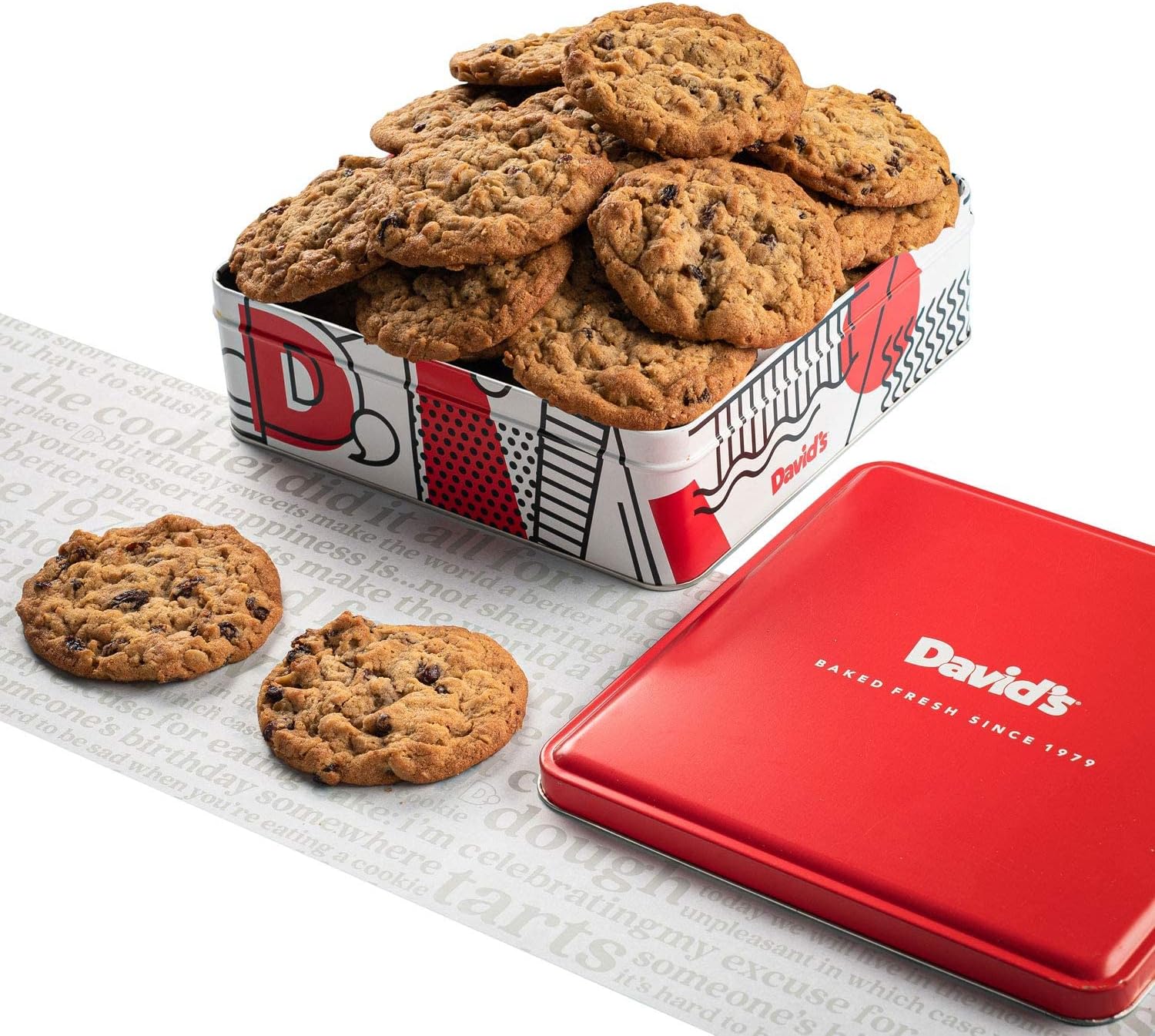 Amazon.com: David's Cookies 1lb Oatmeal Raisin Fresh Baked Cookies ...
