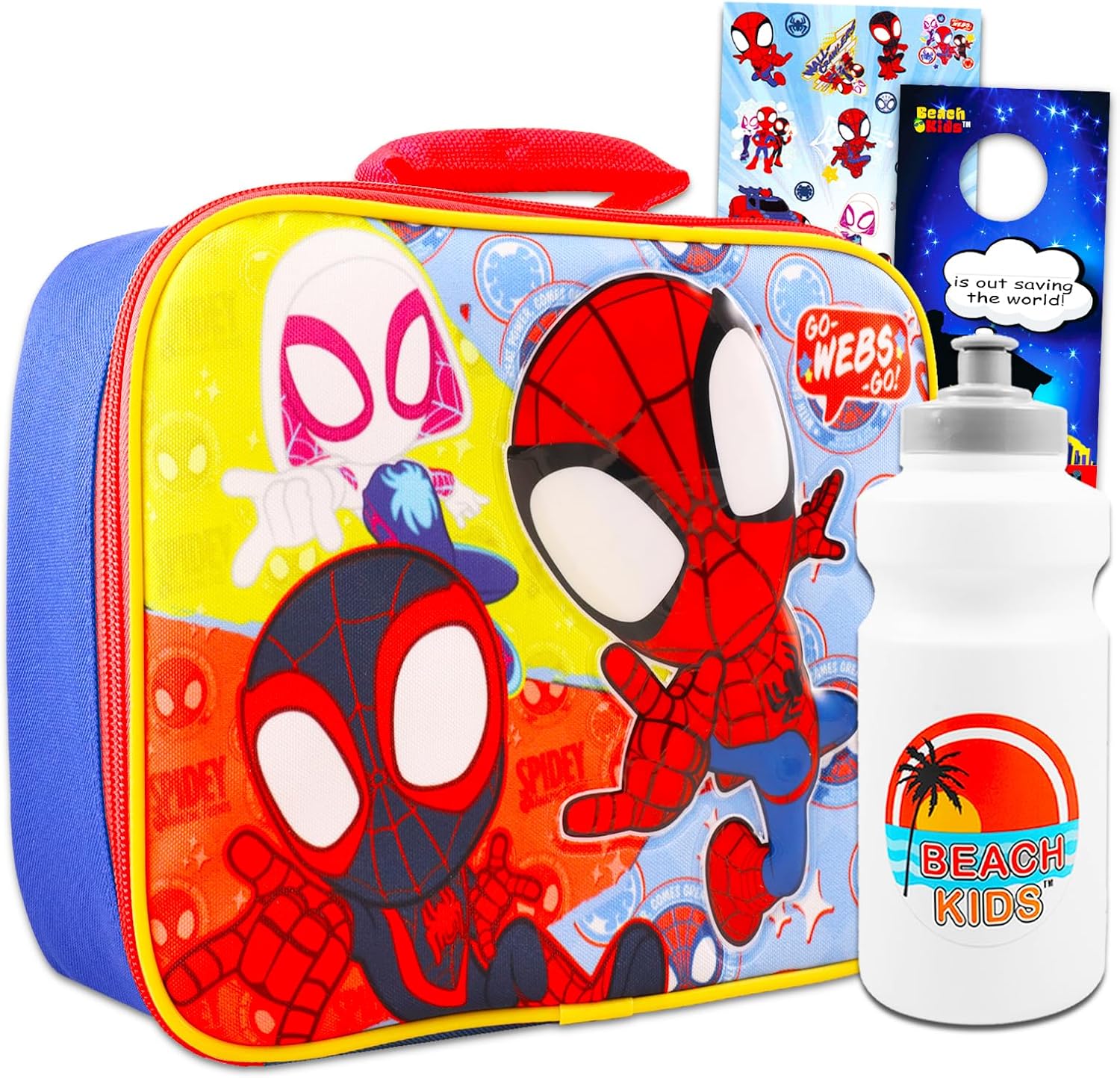 Amazon.com: Spidey and Friends Lunch Box for Kids Set - Bundle with ...