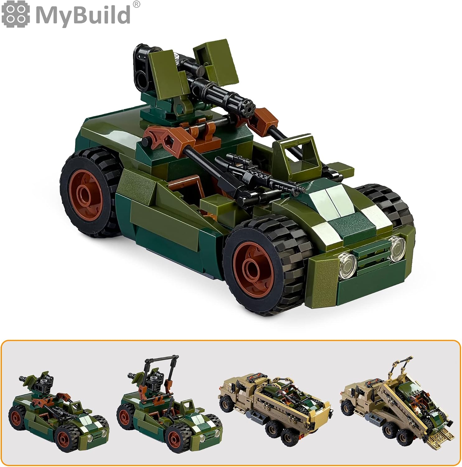 MyBuild Mecha Frame Armed Forces 7002 - Ajax Mech and Army Vehicle ...