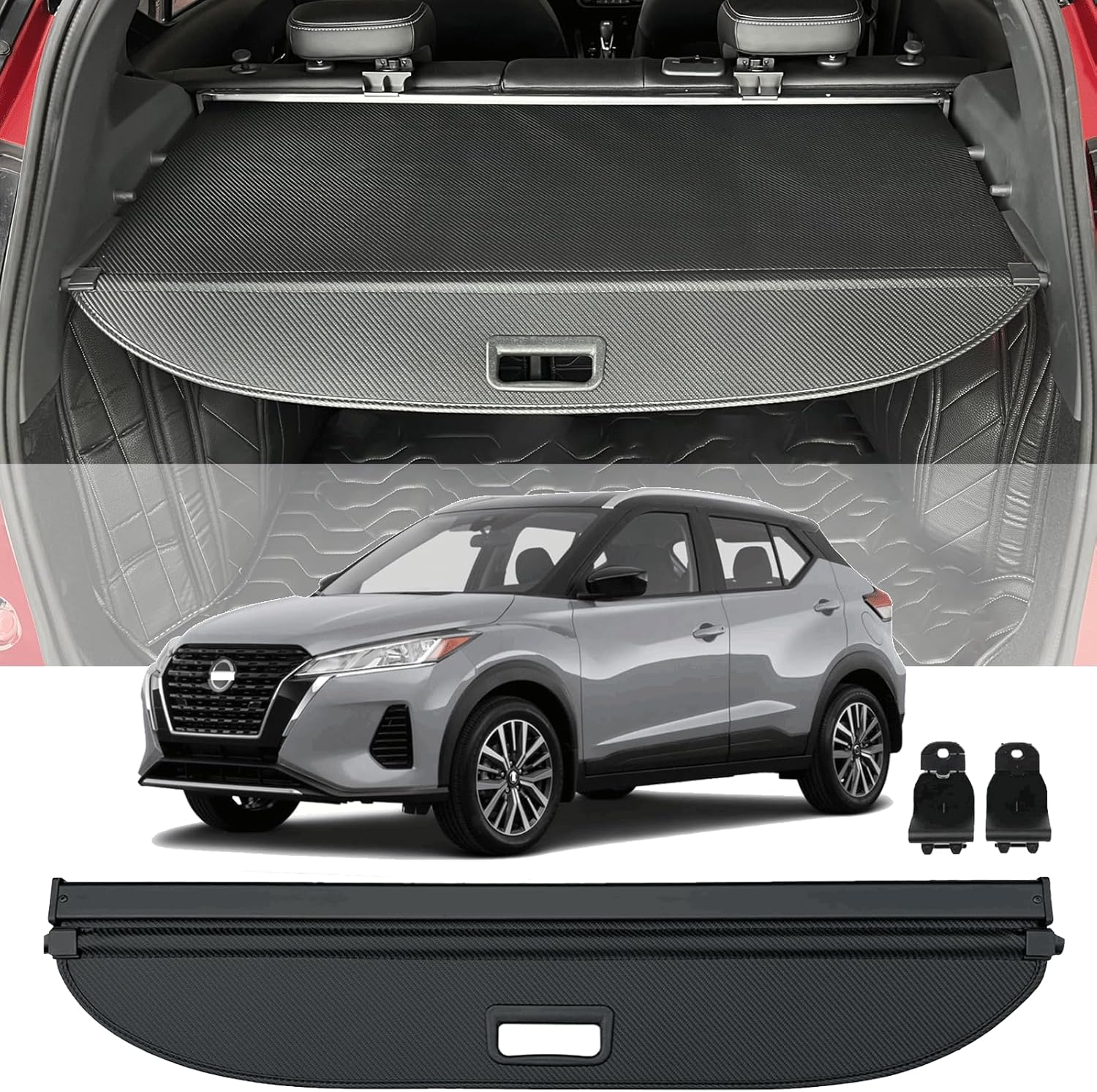 Amazon.com: Cargo Cover Compatible with Nissan Kicks 2018-2024 SUV ...
