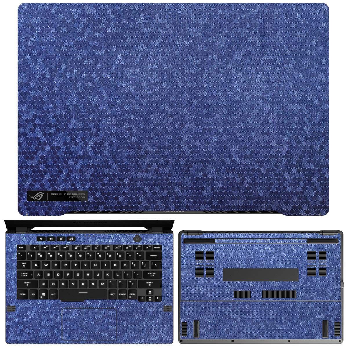 SopiGuard Sticker Skin for 2021 2020 ASUS ROG Zephyrus G14 Edge-to-Edge ...