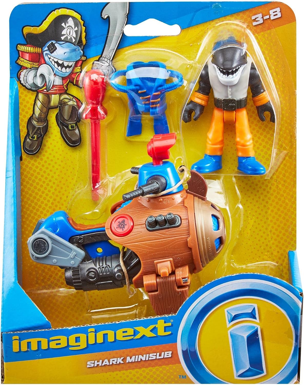 Amazon.com: Fisher-Price Imaginext Shark Minisub : Toys & Games