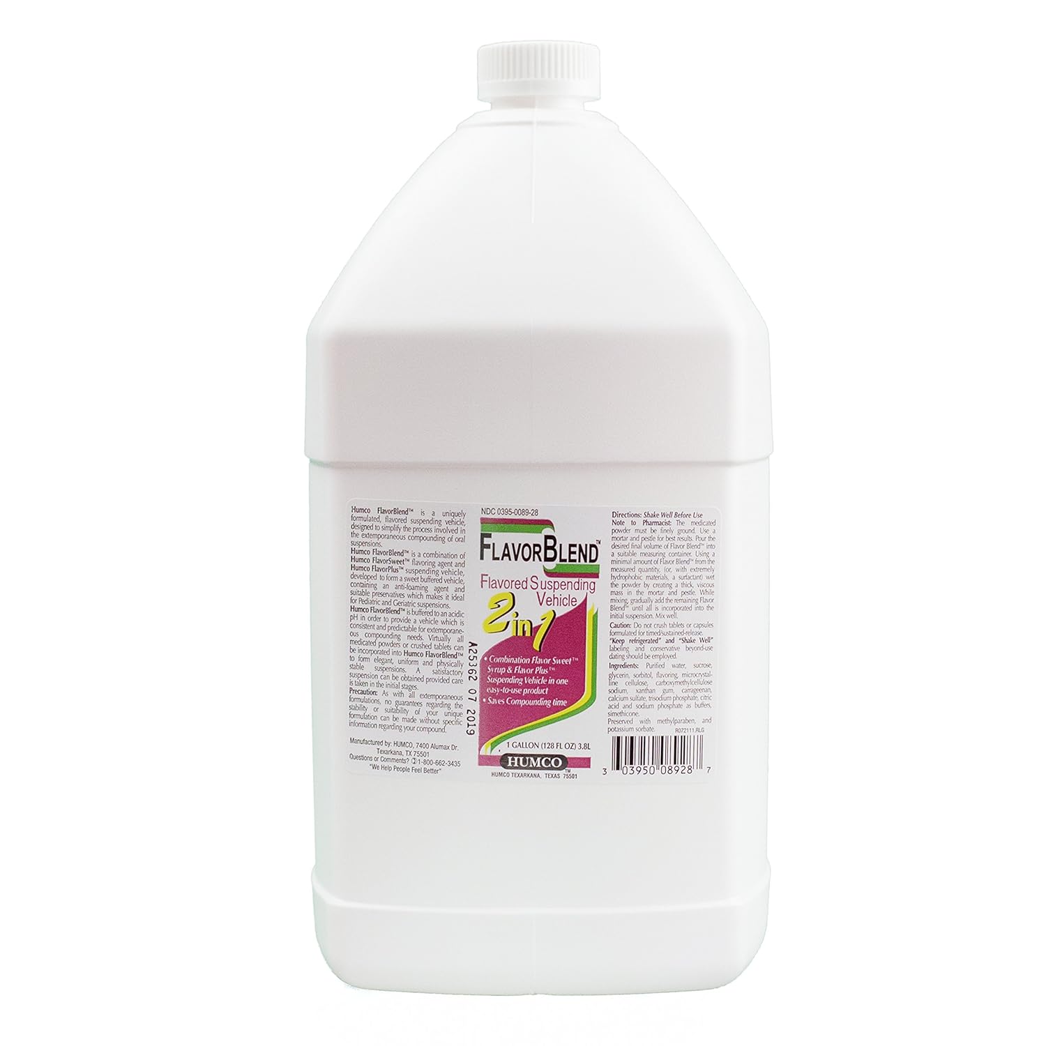 Amazon.com: Humco 8928001 Flavor Blend Flavoured Syrup, 1 gallon ...