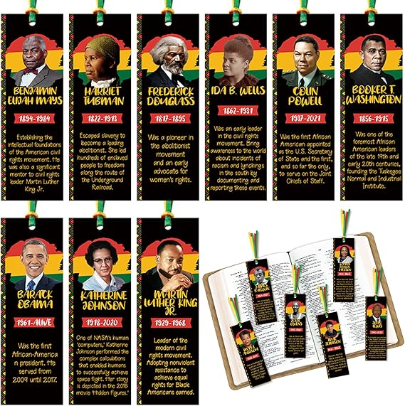 Amazon.com: Black History Bookmarks, 26 Pcs Black History Month ...