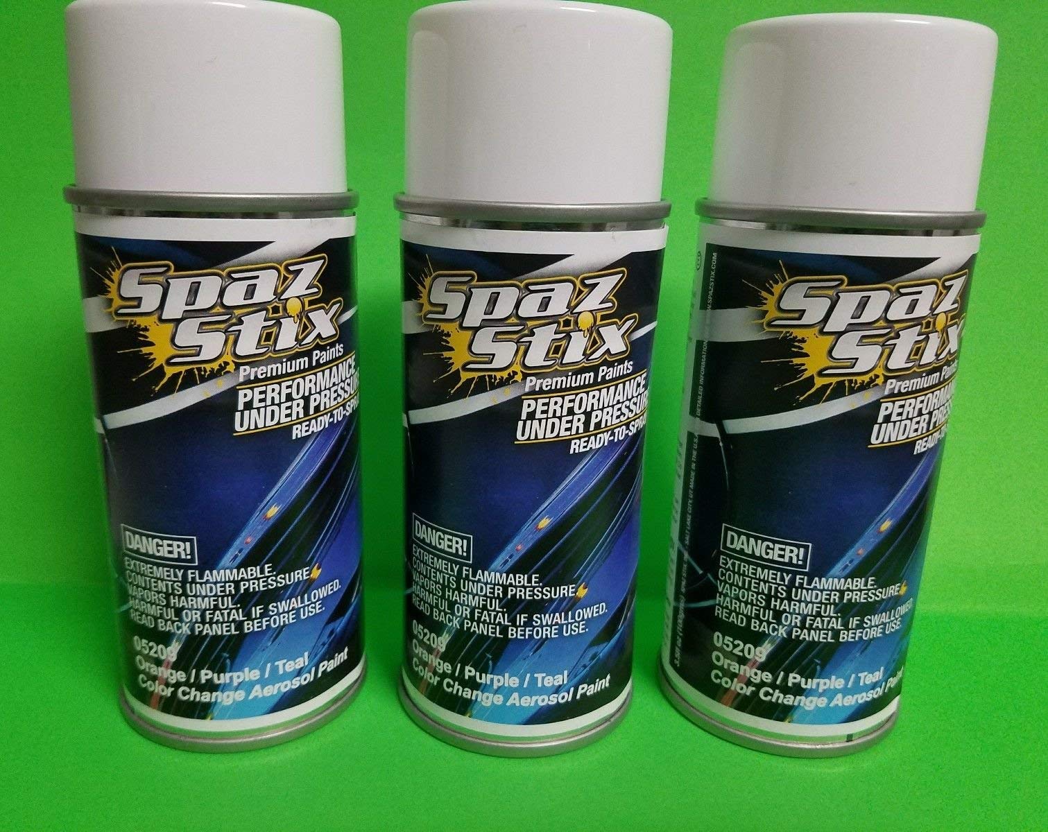 Amazon.com: Spaz Stix 3 PACK SZX05209 COLOR CHANGING PAINT ORANGE ...