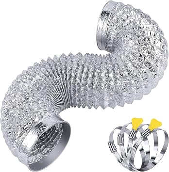 Amazon.com: Steelsoft Heavy Duty 4"Flexible Dryer Vent Exhaust Duct ...