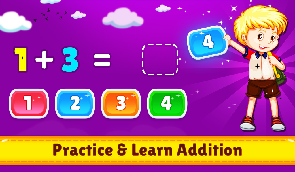 Kids Preschool Math: Learn Addition, Subtraction, Multiplication, And ...