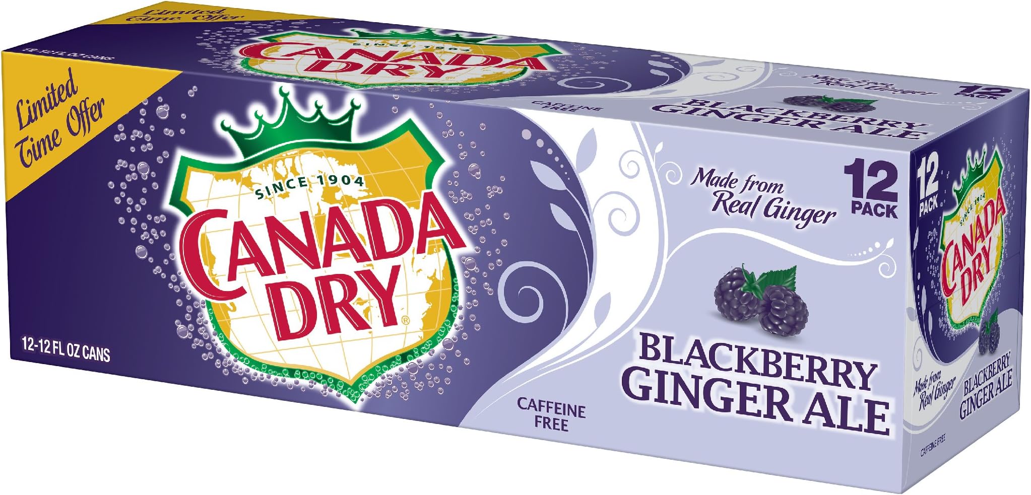 Amazon.com : Schweppes Raspberry Ginger Ale - Refreshing, Crisp ...