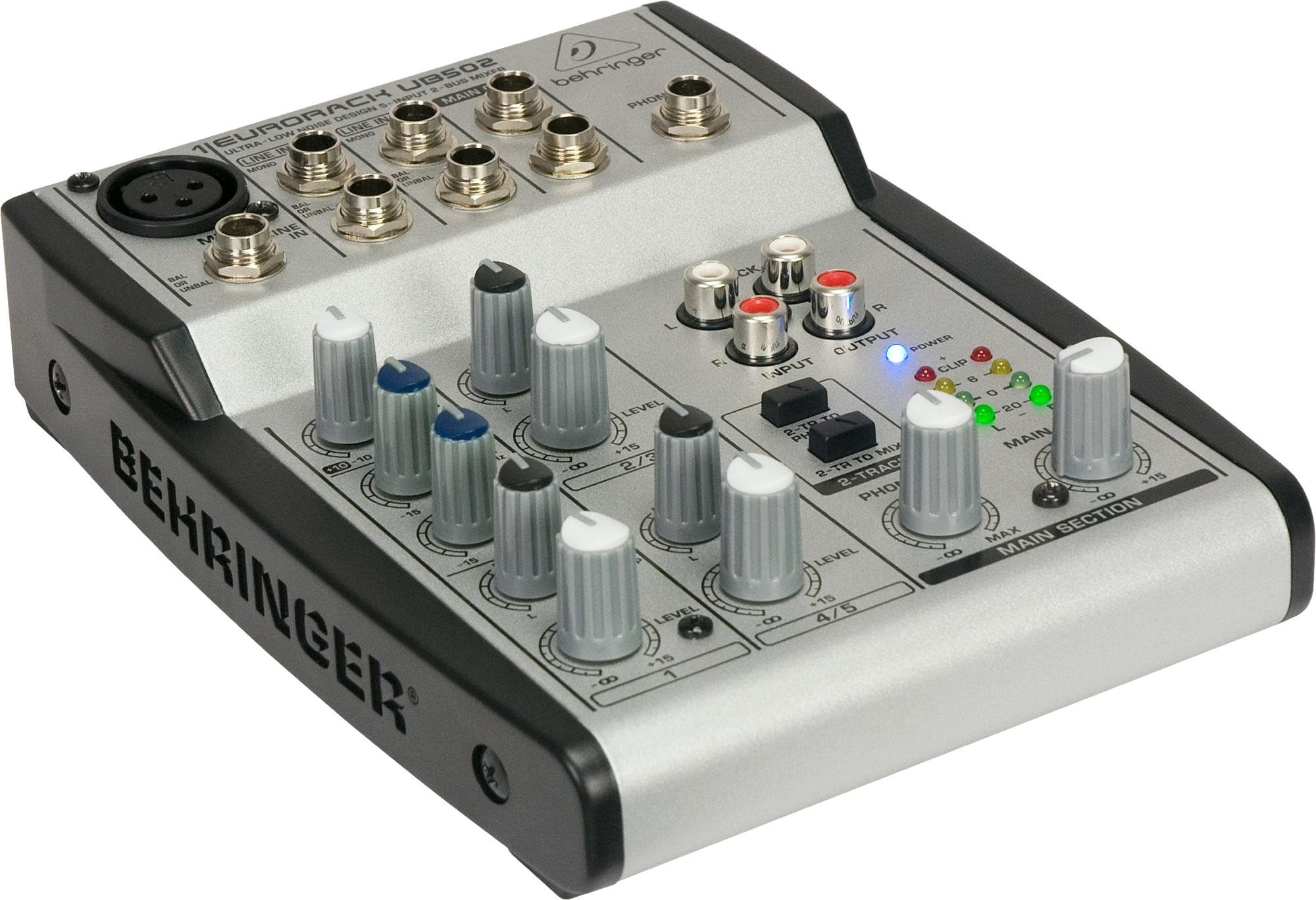BEHRINGER 302USB Premium 5-Input Mixer with XENYX Mic Preamp and USB ...