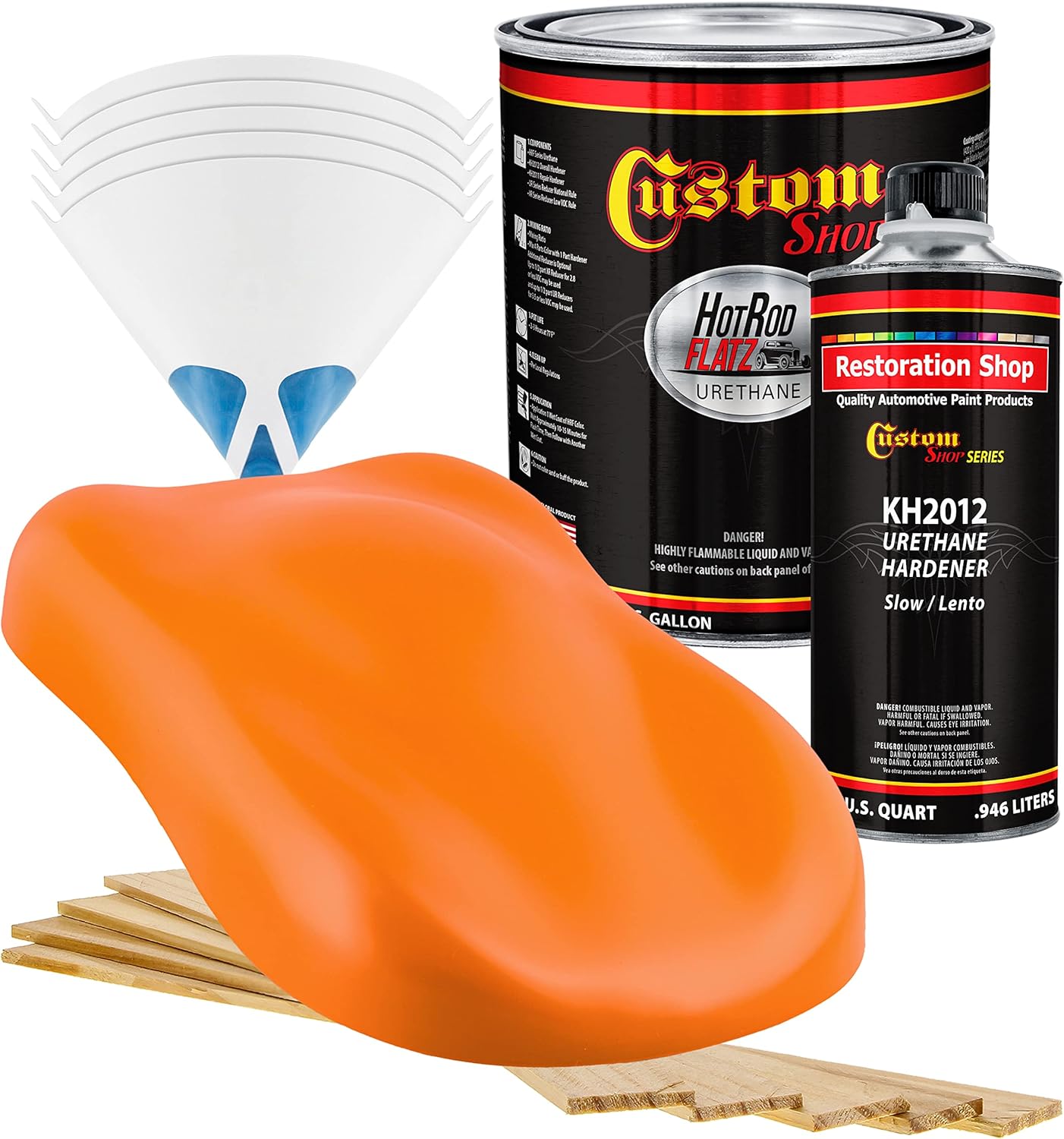 Amazon.com: Custom Shop - California Orange - Hot Rod Flatz Flat Matte ...