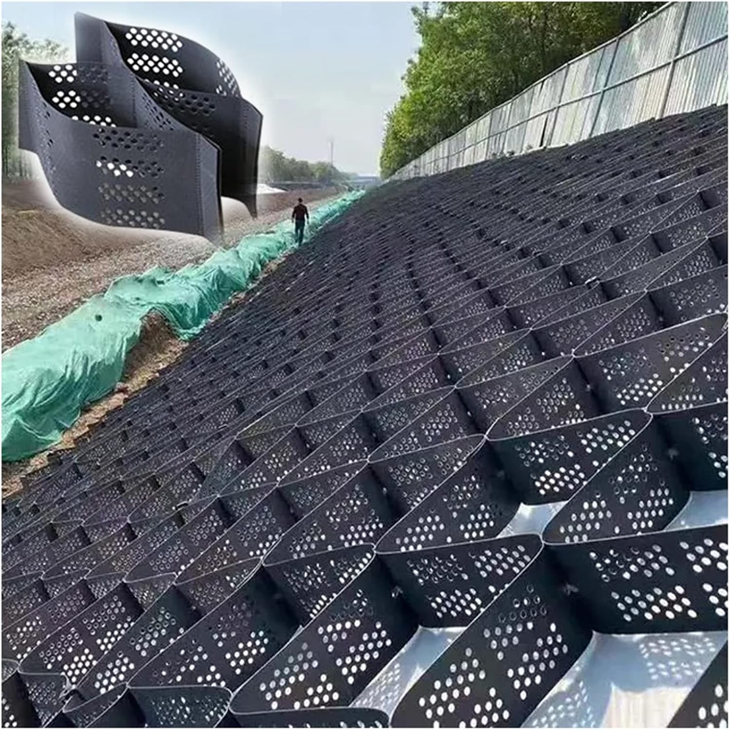Amazon.com: SHUGUANGGUDE Garden Gravel Grid Stabilizer,HDPE Mud Control ...