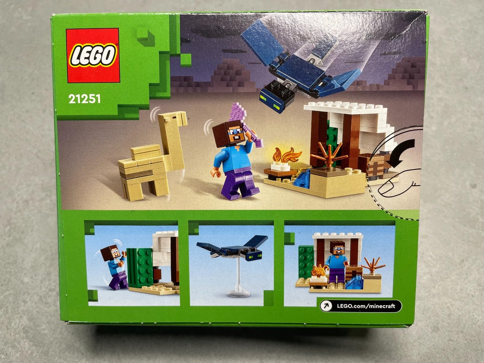 LEGO Minecraft Steves Wüstenexpedition, Set zum Videospiel für Jungs ...