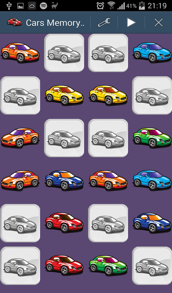 Cars Memory Game - App on the Amazon Appstore