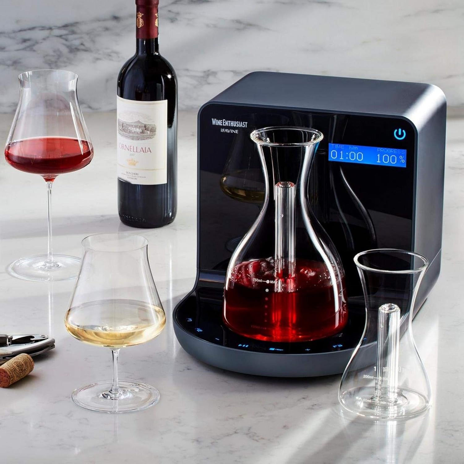 Amazon.com | Wine Enthusiast iSommelier Smart Electric Wine Decanter ...