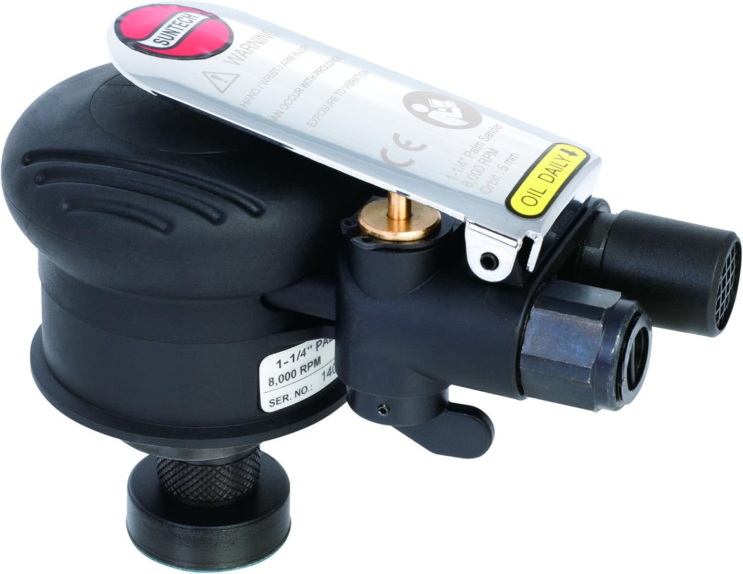 SUNTECH SM-61-6133 Sunmatch Pneumatic 1-1/4" Mini Random Orbital Nib ...