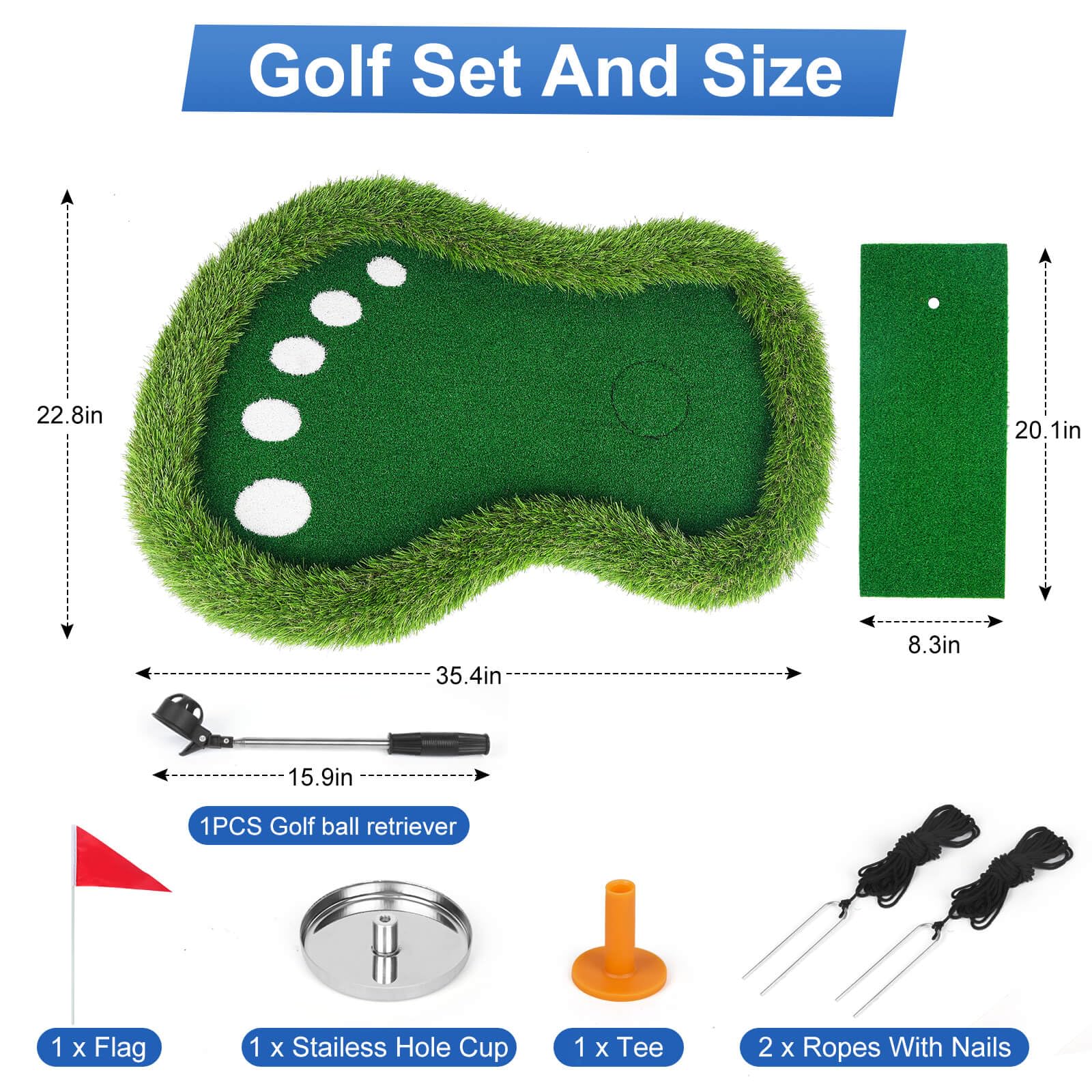Floating Golf Green for Pool, Floating Chipping Green Mat for Pool/Lake ...