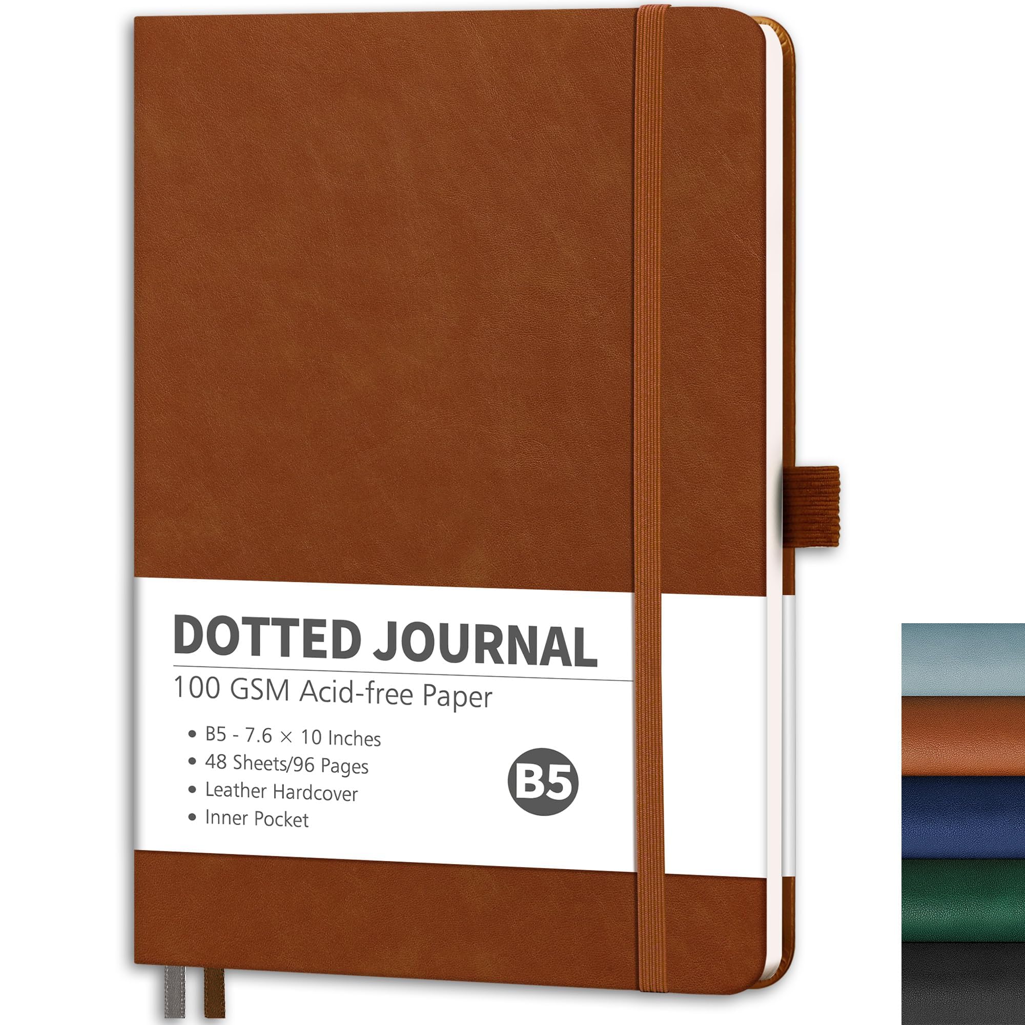 Amazon.com : RETTACY Bullet Dotted Journal, B5 Dotted Notebook Journal ...