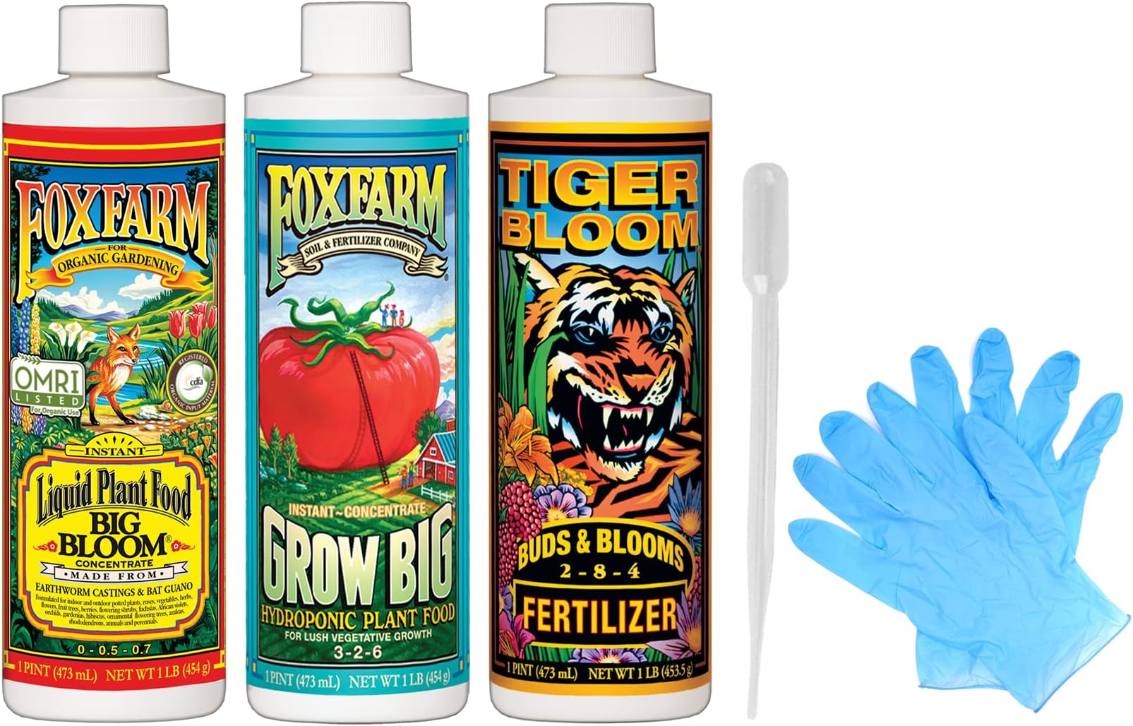 Amazon.com : Fox Farm Liquid Nutrient Trio Hydro Formula: Big Bloom ...