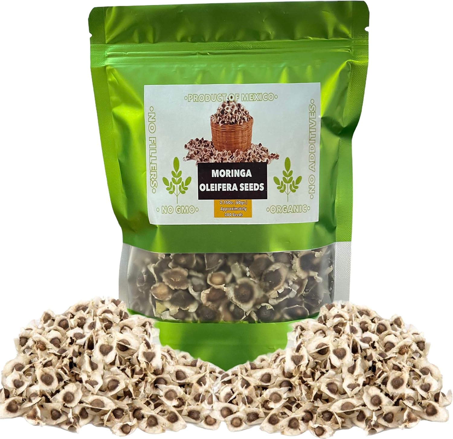 Amazon.com: NaturaMex Moringa OLEIFERA Seeds 2.15Oz (60gr) 300 ...