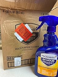 Amazon.com: Microban 24 Hour Bathroom Cleaner and Sanitizing Spray ...