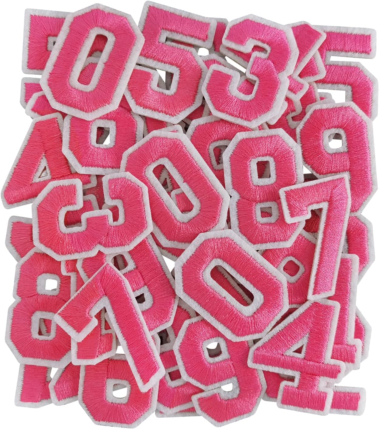 Amazon.com: 50PCS Iron on Numbers Patches, Embroidered Numbers Iron on ...