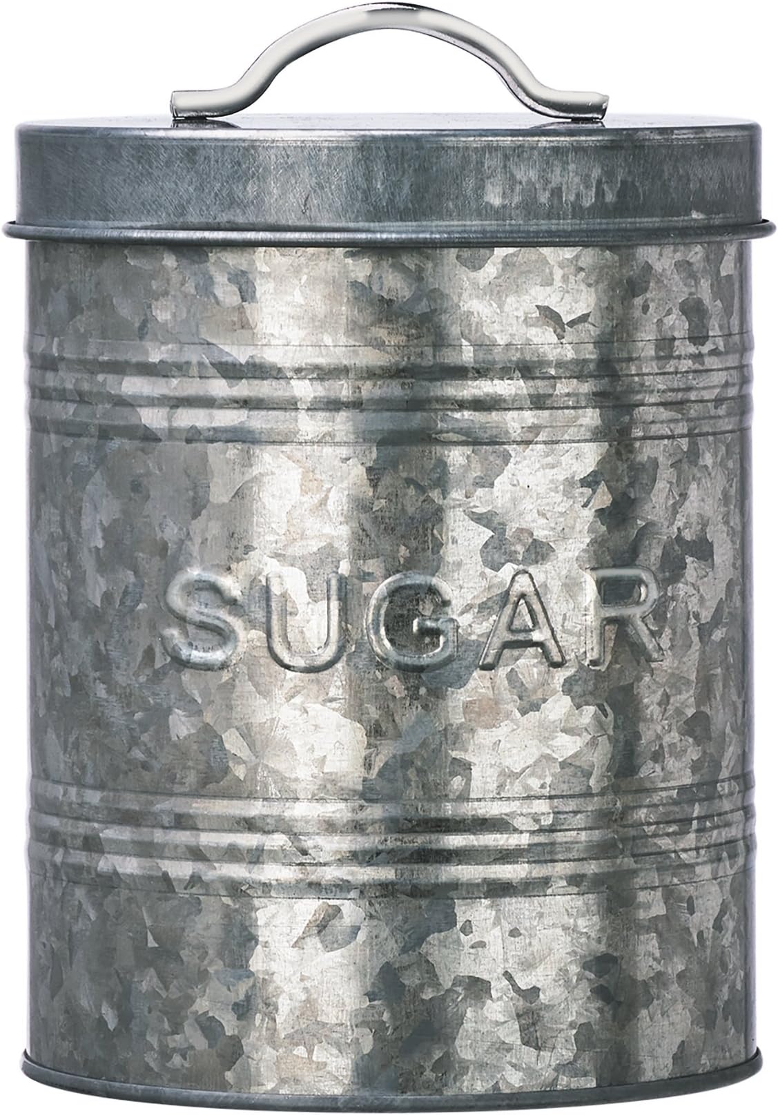 Amazon.com: Amici Home Bristol Galvanized Metal Canister | Dry Food ...