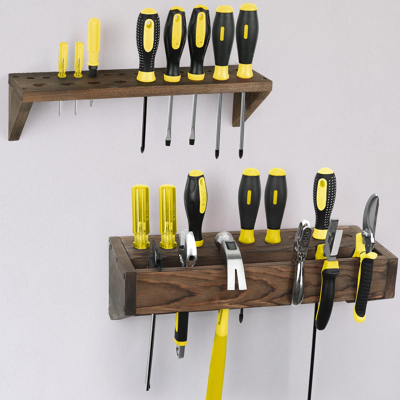 Screwdriver Organizer Wall Mounted Hand Tools Organizer Hammer Rack ...