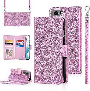 Amazon.com: Furiet Polka dots Wallet Case for Samsung Galaxy S21 FE 5G with Wrist Strap Shoulder ...