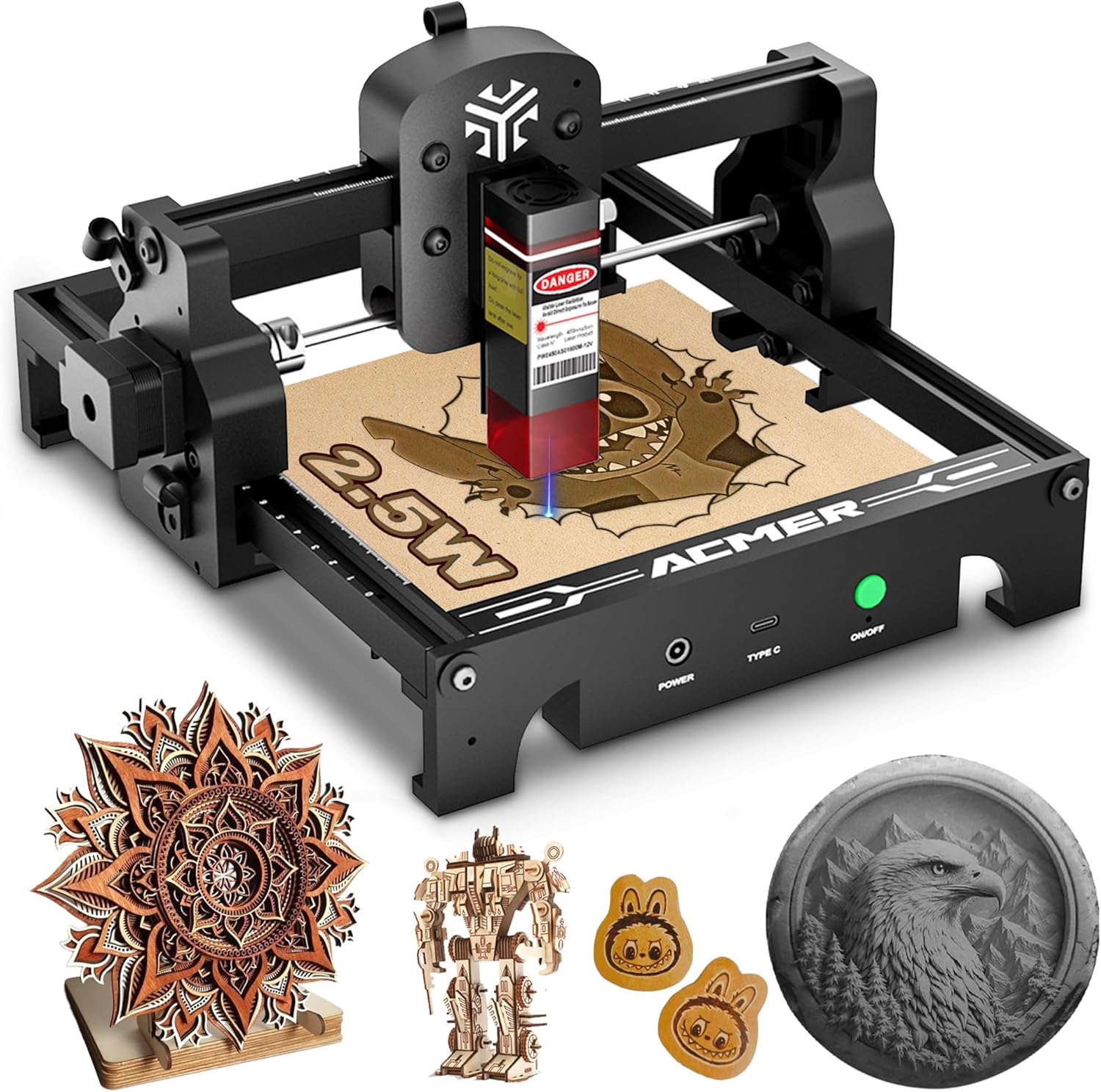 Amazon.com: ACMER S1 Portable Laser Engraver for Beginner Mini Laser ...