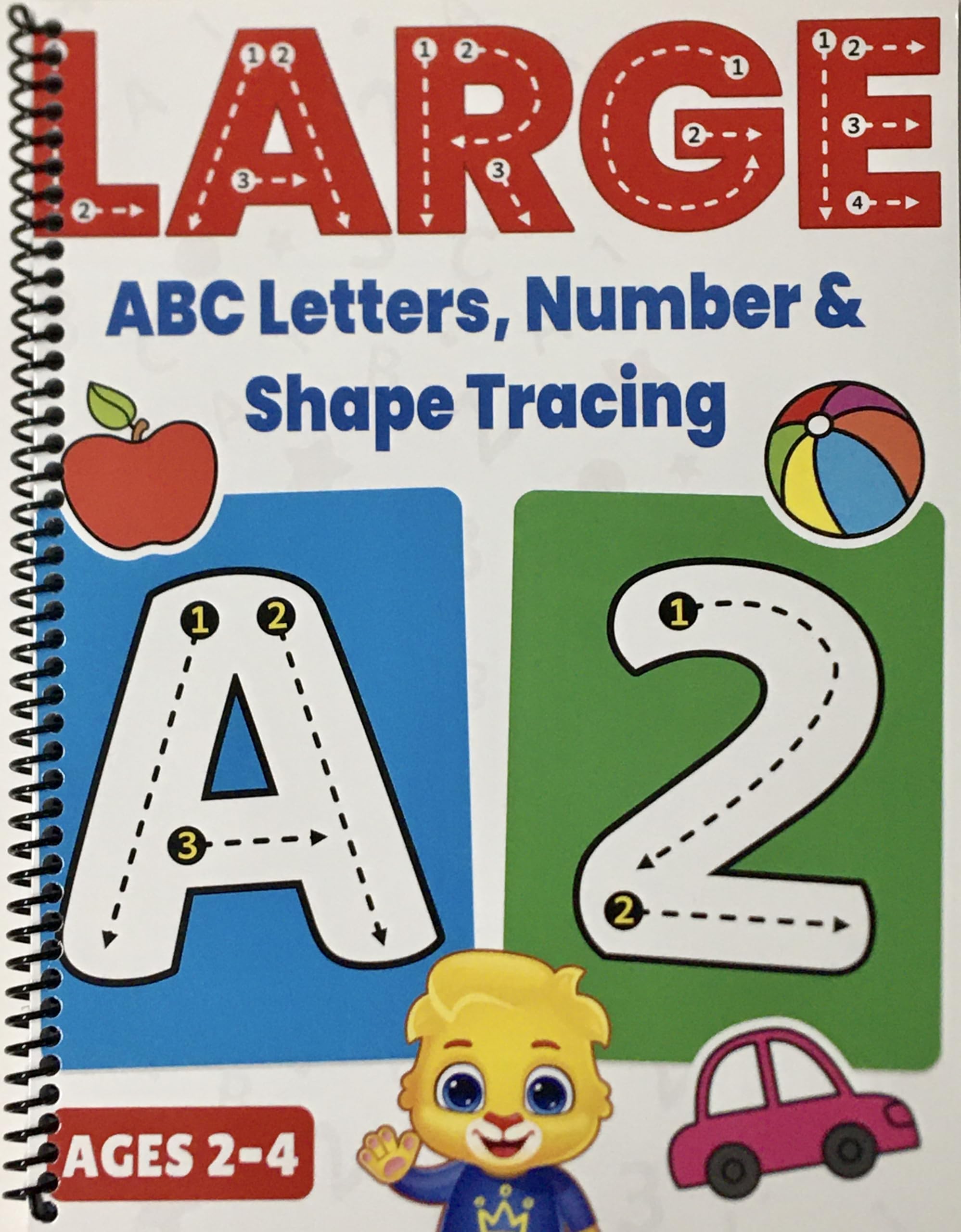 Large ABC Letters, Number & Shape Tracing: Jumbo Tracing Book For ...
