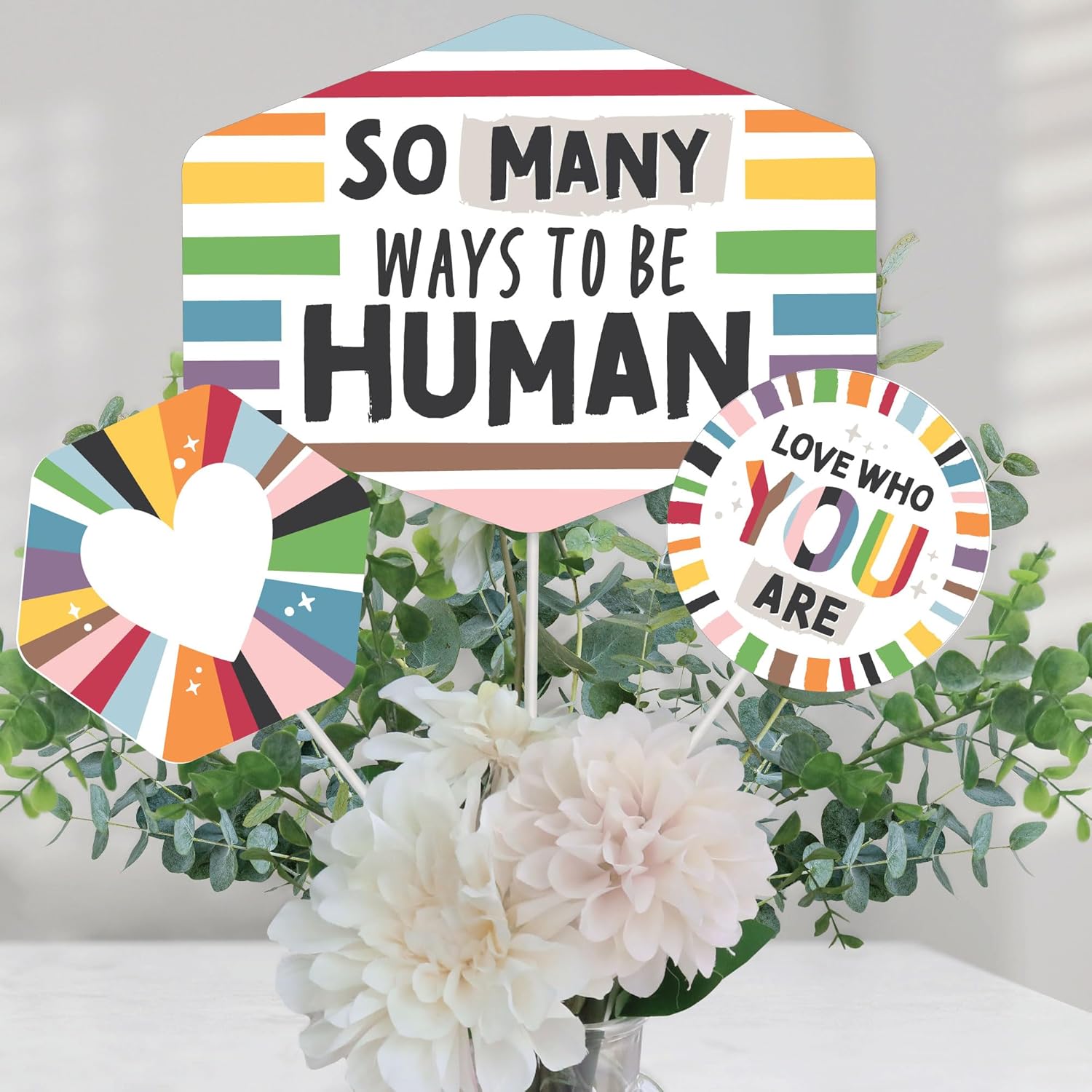 Amazon.com: Big Dot of Happiness So Many Ways to Be Human - Pride Party ...