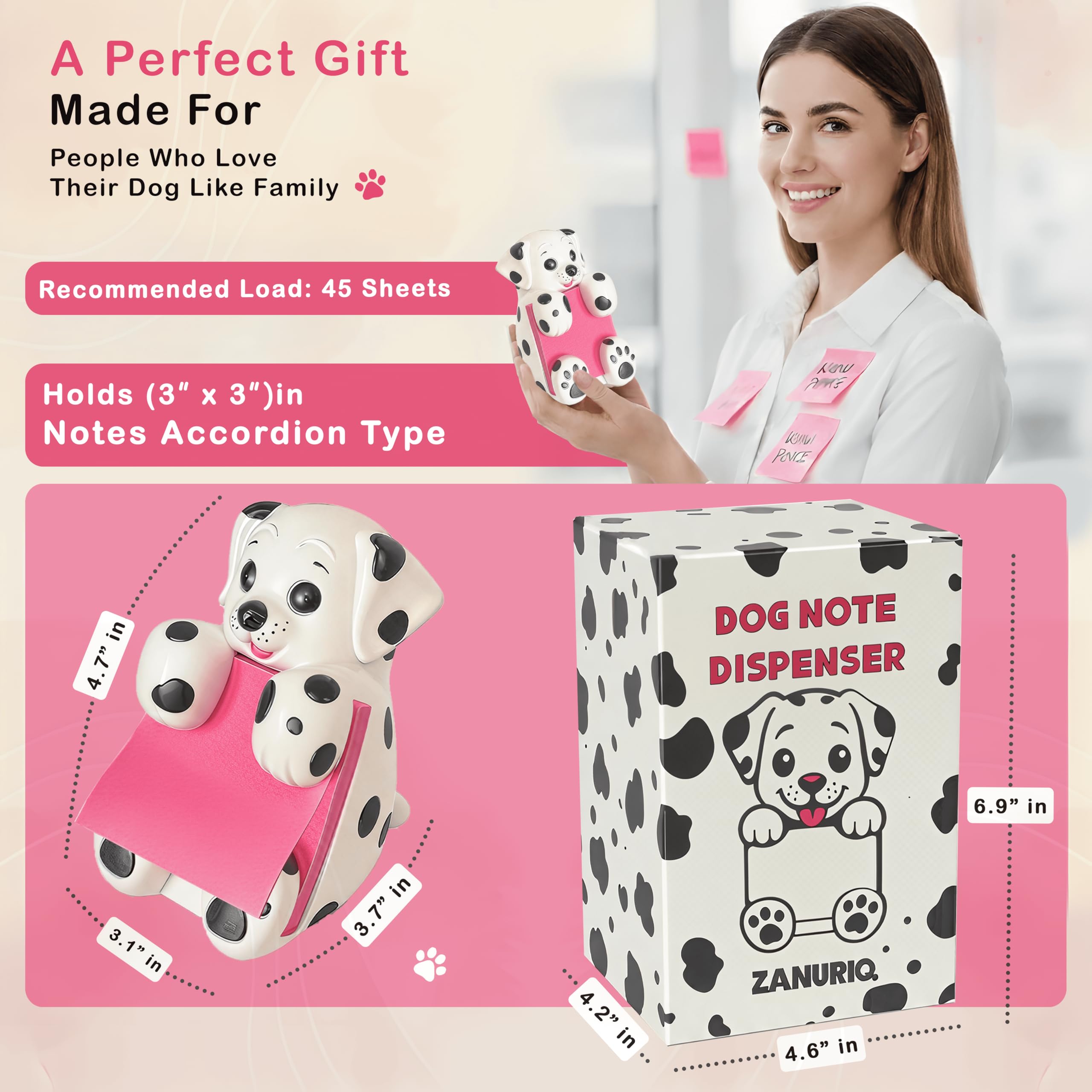 Snapklik.com : Dog Post It Note Dispenser For Dog Desk Accessories ...