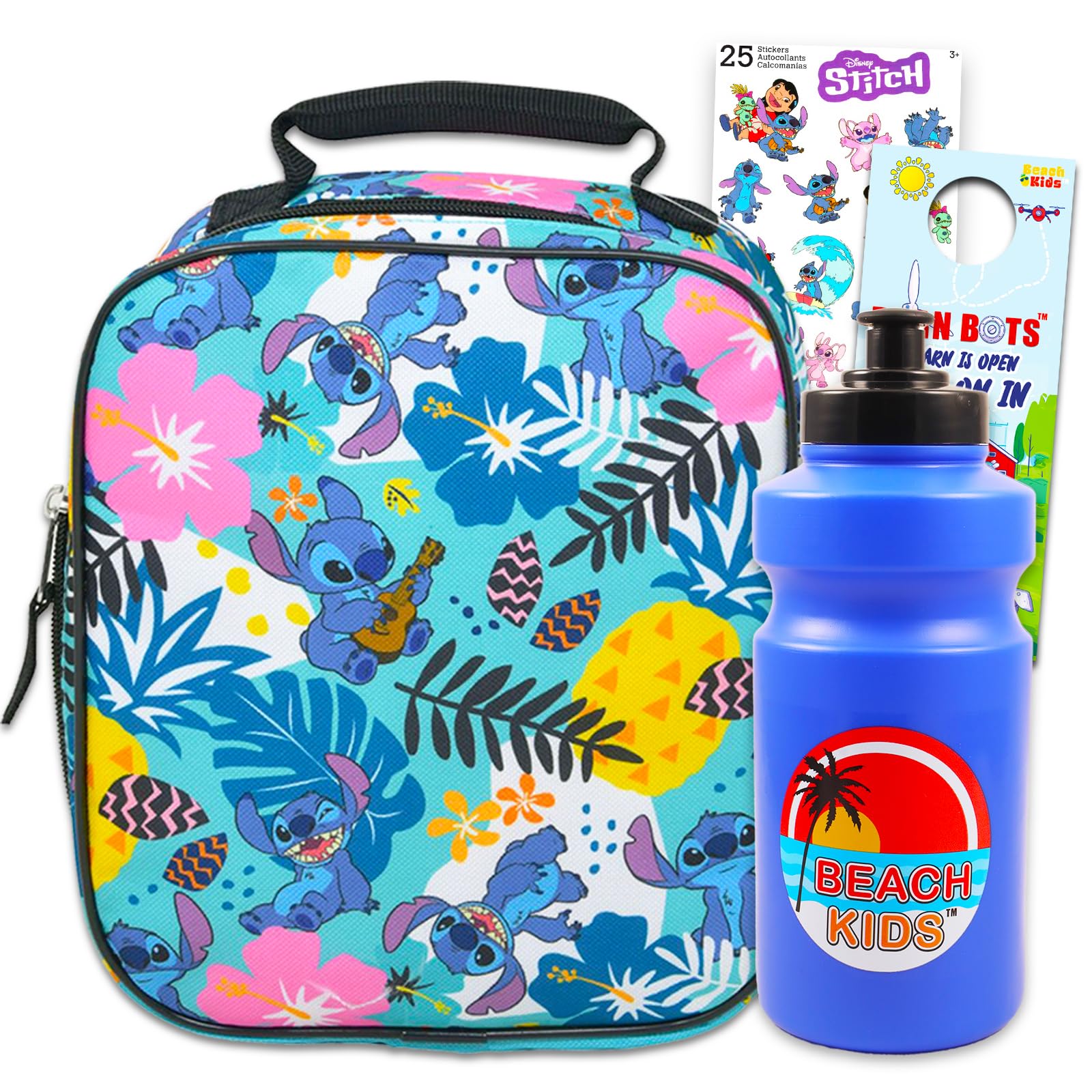 Disney Lilo and Stitch Lunch Bag Set for Toddlers, Kids - Bundle with ...