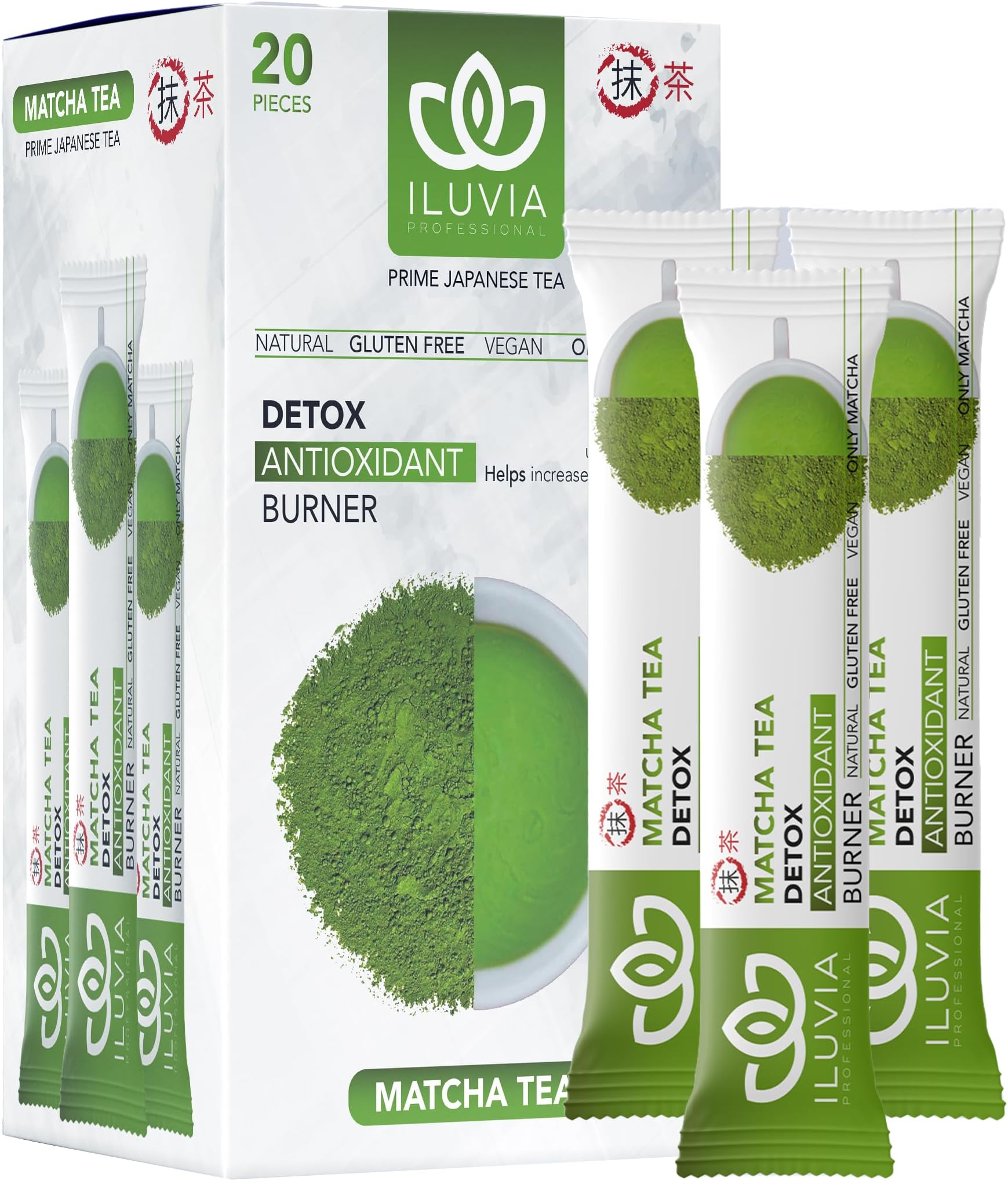 Amazon.com: Aiya Matcha To Go Single Serve Packs - Ceremonial Grade ...