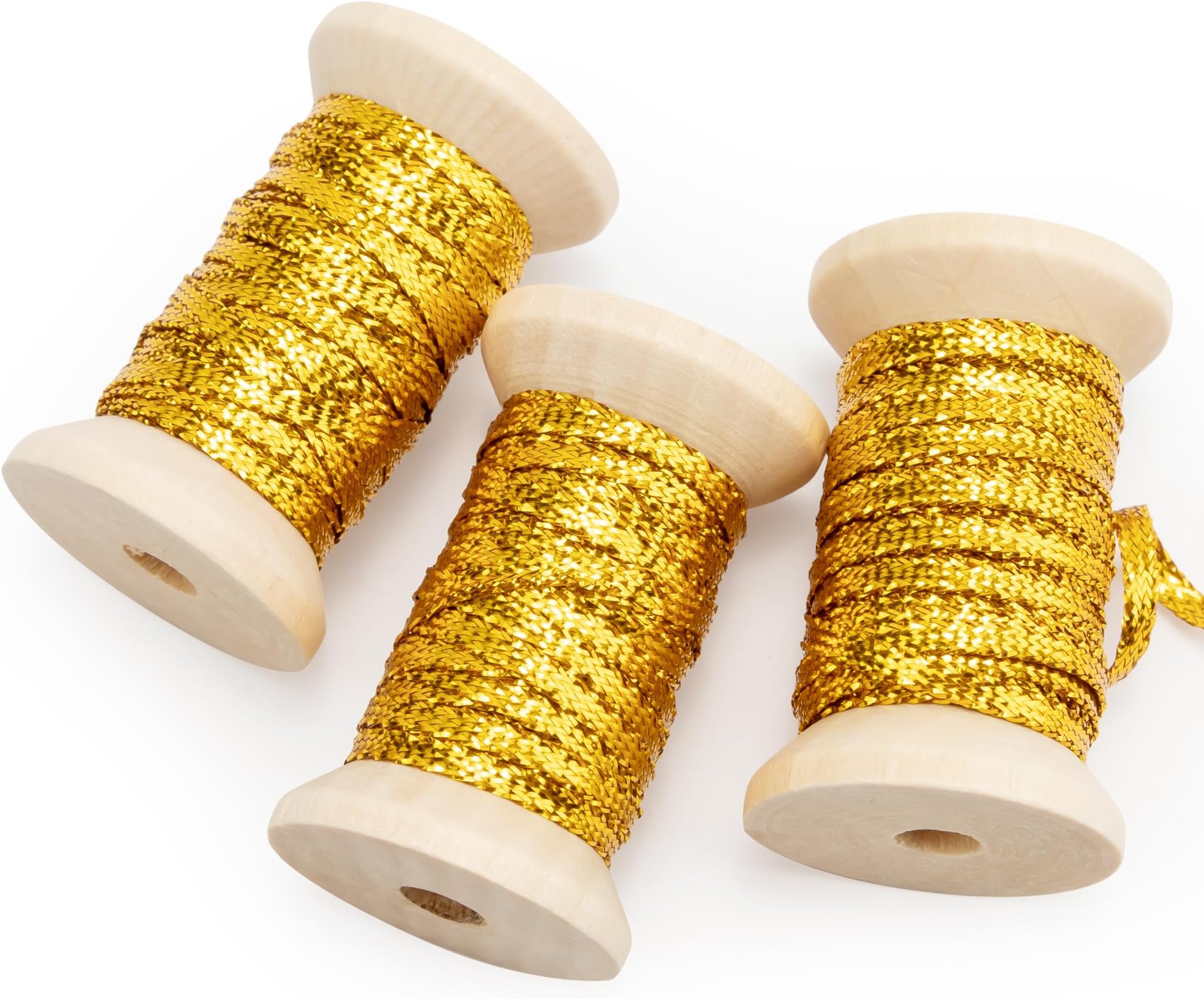 Amazon.com: JESEP YONG 1/8 inch 180 Yards Red Ribbon Roll with Gold ...